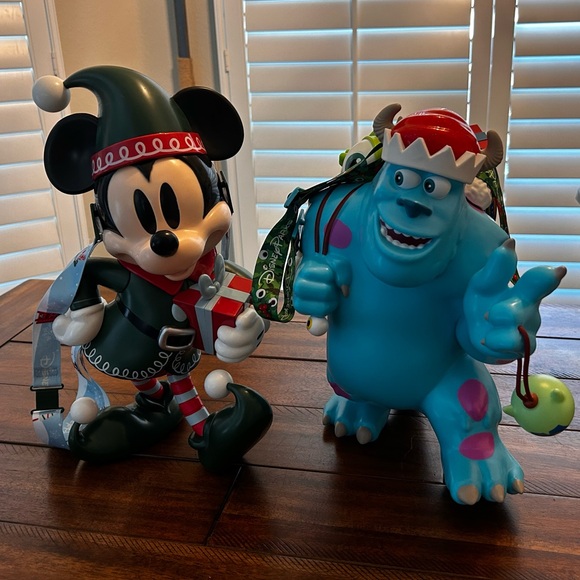 Disney | Other | Disney Parks Mickey Mouse And Sully Popcorn Buckets ...